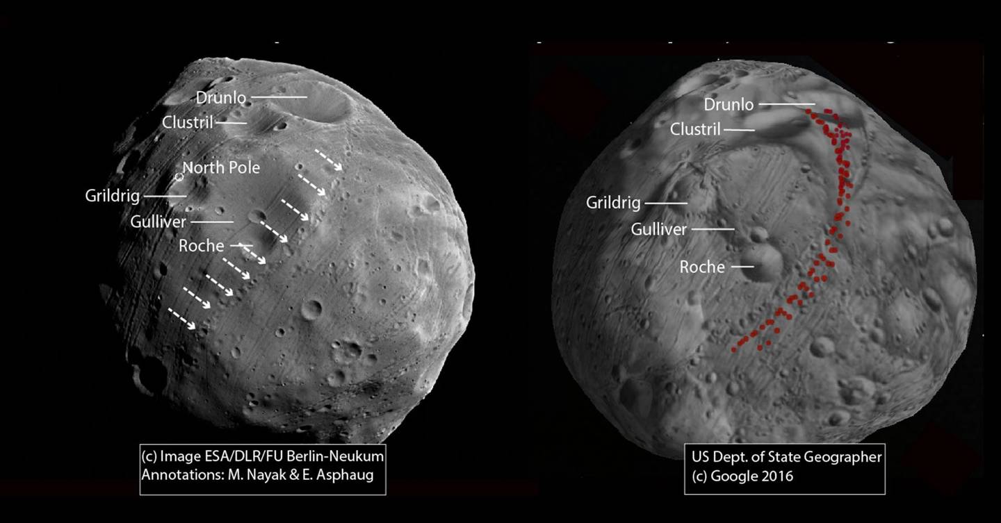 Phobos Mars Moon s Craters Were Caused By Material Hitting Its phobos-mars-moon-s-craters-were-caused-by-material-hitting-its